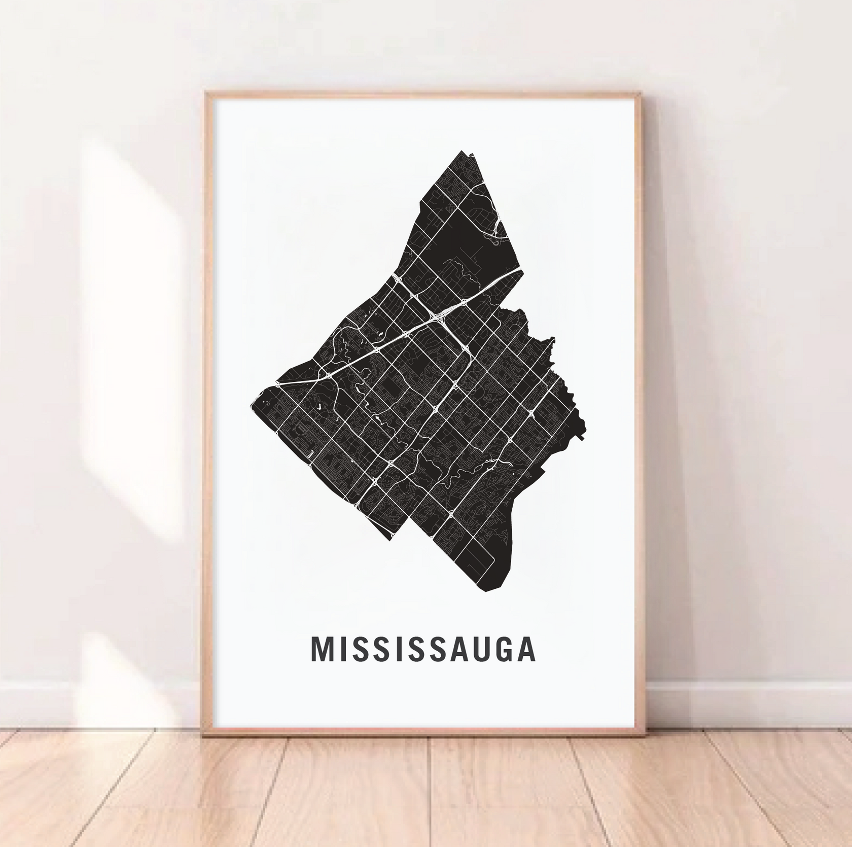 Mississauga Neighbourhood Map Print | Toronto Housewarming Gift ...