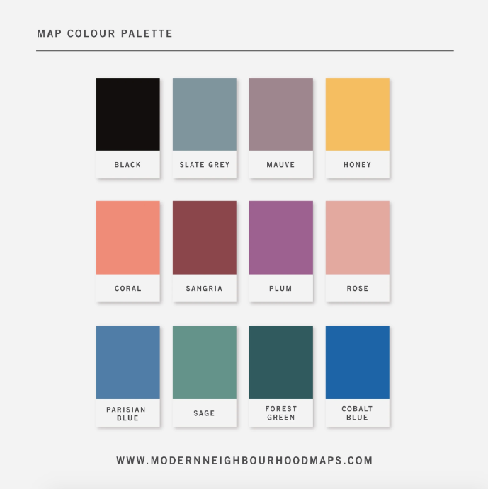 Scarborough Map Print | Toronto Housewarming Gift – Modern ...